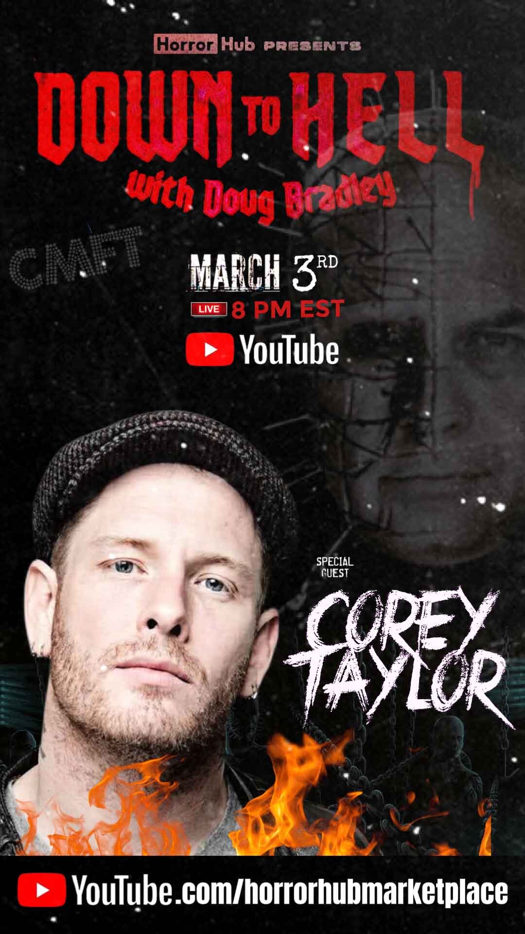 Corey Taylor Live with Doug Bradley on Down to Hell - Puzzle Box Horror