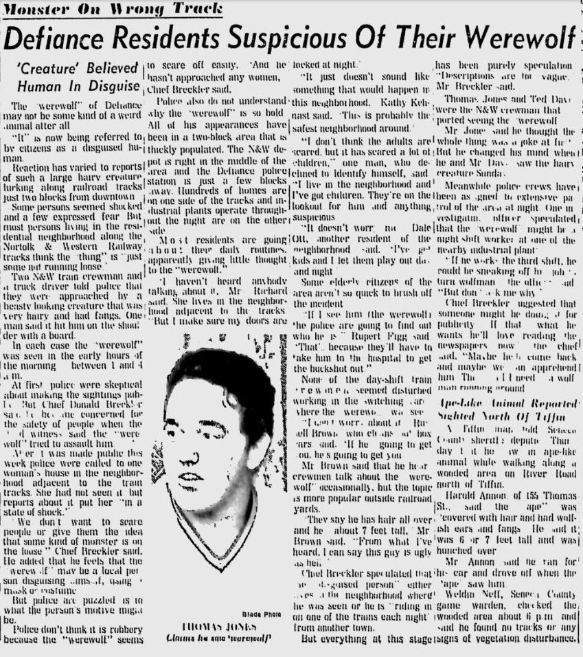 Werewolf of Defiance & Other Cryptid Canines - Puzzle Box Horror